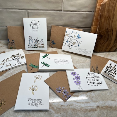 10 Tree Swing Blank Note Cards. Cards Are 4x5.5 Inches, Ivory Color ...