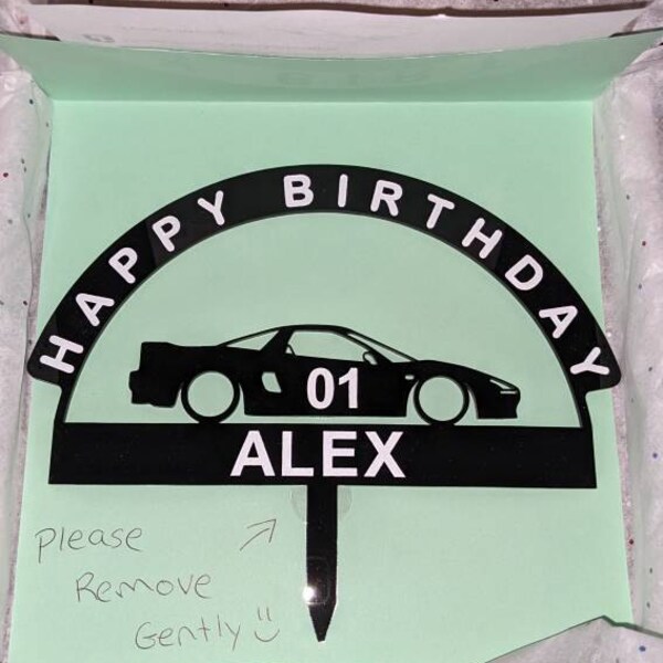 Birthday Cake Topper| Mazdaspeed3 2nd Gen Cake Topper | Personalized ...