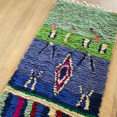 Green Runner Rugs-custom Runner Rug-handwoven Runner Rug-berber Green ...