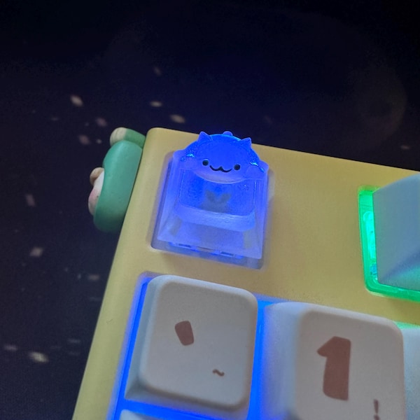Catty Keycap (bongo Cat Meme Inspired) - Bongo Cat Keycap - Artisan ...