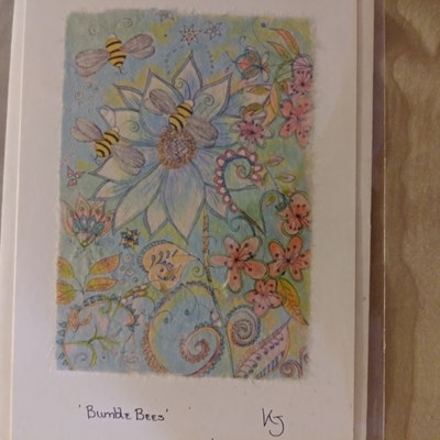 Boho Art Cards Bohemian Birthday Cards Recycled Cards Any - Etsy UK