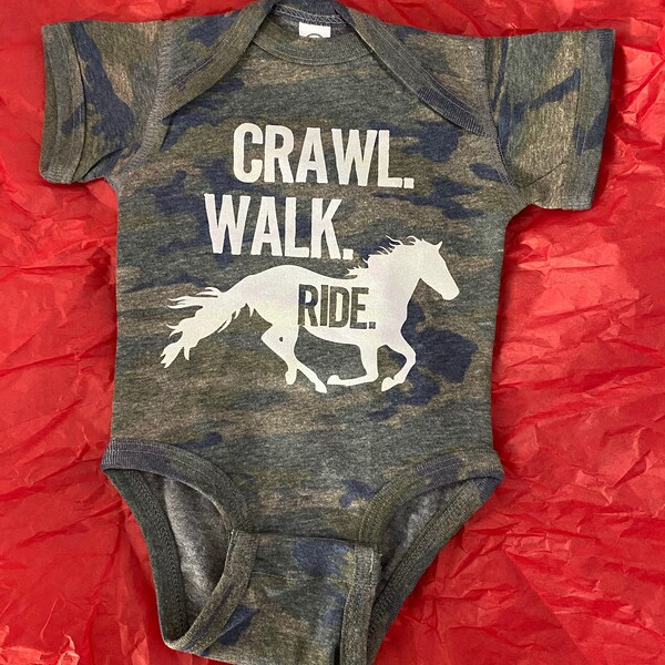 Baby Horse Onesie®, Crawl Walk Ride, Equestrian Apparel, Equestrian ...