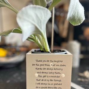 BEST FRIEND Personalised Flower / Plant Pot Special Friend Gift Shabby ...