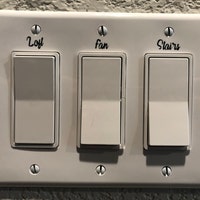 Custom Light Switch Labels // Light Switch Stickers // Light Plate ...