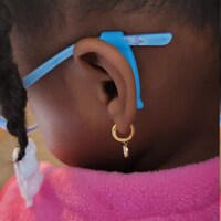 4 PAIRS Pink Stay Puts Ear Lock for Kids Glasses or Adult Glasses to ...
