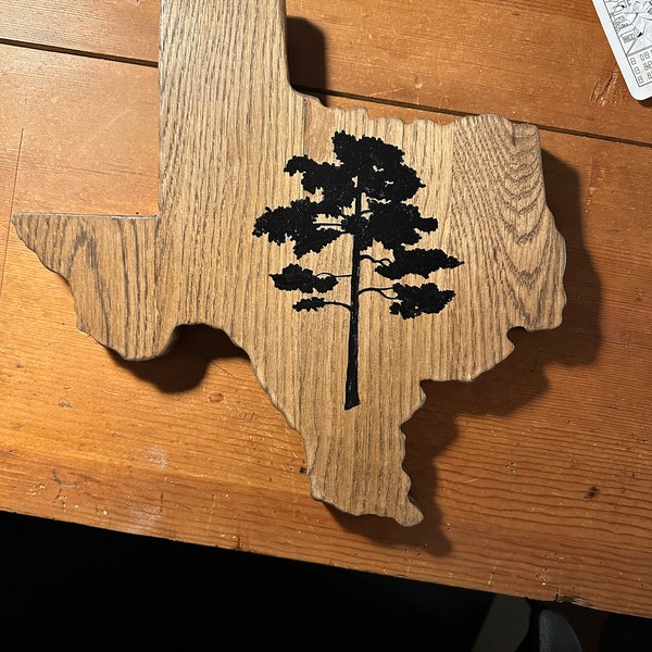 Texas State Shape Wood Sign Cutout Wall Art. Modern Rustic, Farmhouse ...