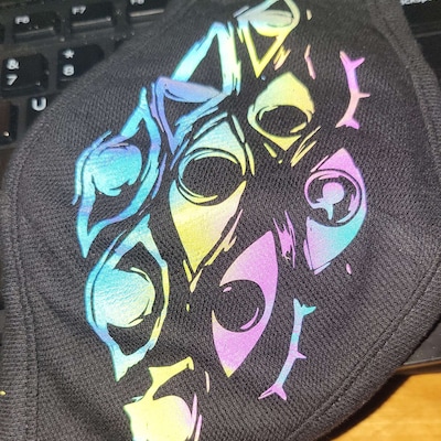 Glowing Eye Face Mask : Reflective/ Glow in the Dark Cotton Mask - Etsy