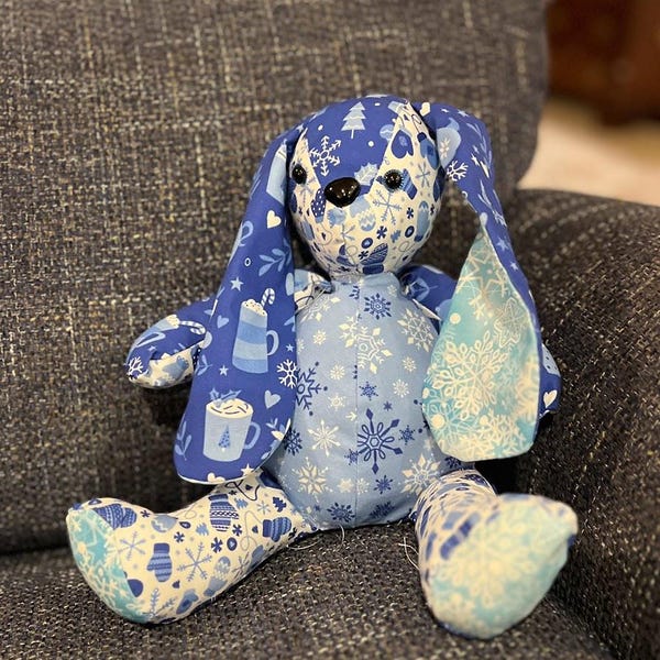 Memory Bear Pattern , DIY Personalized Gift , Memory Bear Template Pdf ...