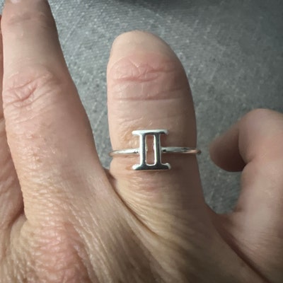 Zodiac Ring, Gemini Ring, Star Signs Ring, Birth Date Ring, Gemini ...