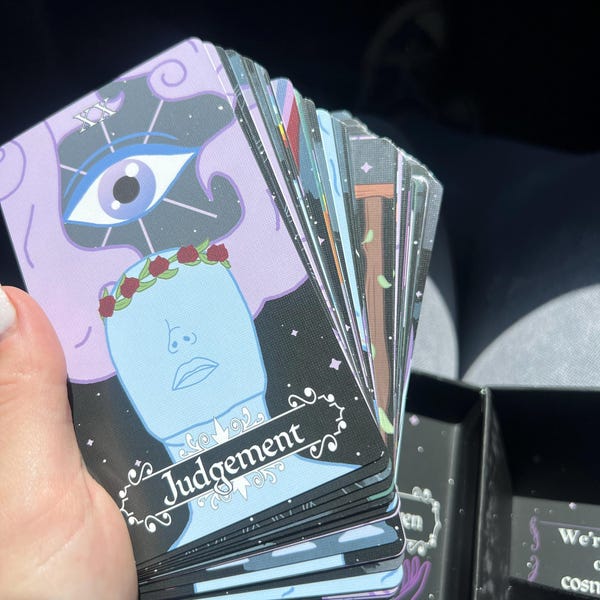 Cosmic Coven Tarot Deck With Guidebook & Box | 78 + 1 Premium Quality ...