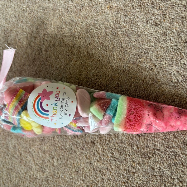 Sweet Cones, Party Sweets, Party Bags for Kids, Filled Party Bags,girls ...