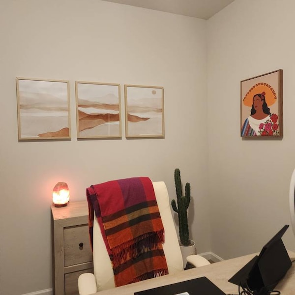 Abstract Print Set of 3, Green Printable Wall Art, Hallway Poster Set ...