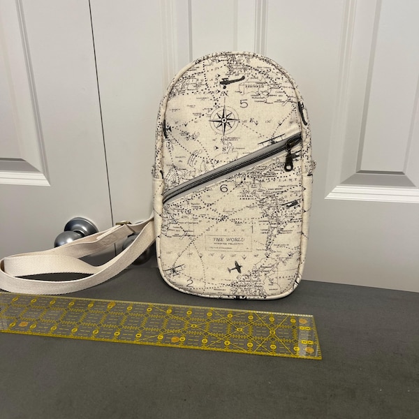 Charlie Sling Bag Sewing Pattern: Crossbody Backpack With 3 Pocket ...