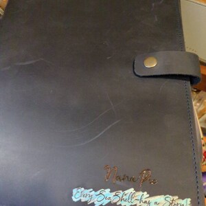 A5 A4 Leather Binder Personalized, Distressed Leather Binder Cover ...