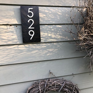 House numbers sign horizontal address Number Plaque | Etsy