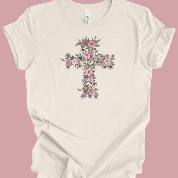 Boho Floral Cross Png, Cross Png, Boho Shirt Designs, Wild Flowers ...