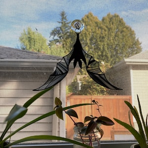 Stained glass panel suncatcher Kitchen decor Mothers Day gift | Etsy