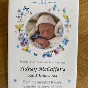 Personalized Teacher Forget Me Not Seed Gift, End of Year Teacher Gift ...