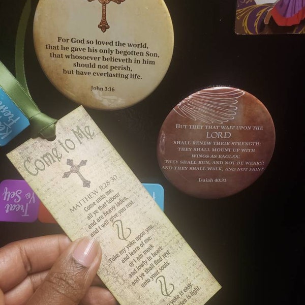 Books of the Bible Bookmark, Red, Yellow and Green Floral, Version One ...