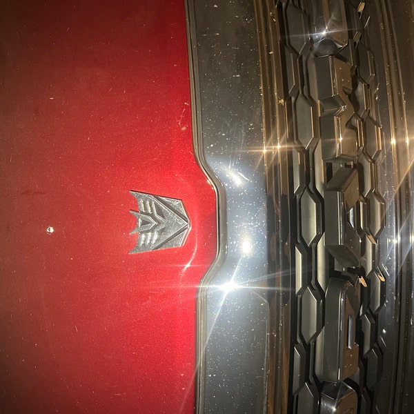 3D Transformers Autobots Decepticon Badge Emblem, Alloy Chrome or ...