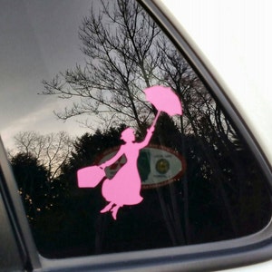 Mary Poppins Inspired Vinyl Car Decal Nanny Practically | Etsy