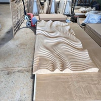 CNC STL File for Water Ripple 3d Wall Panel Wood Carving | 3d Relief ...