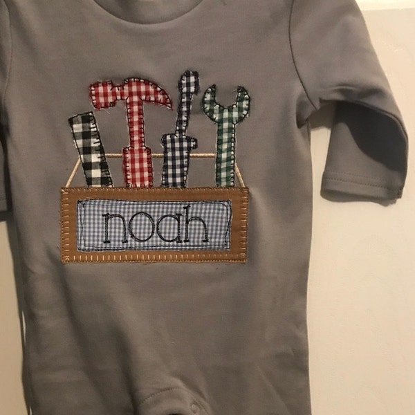 Tool Box Blanket Stitch Applique Embroidery Design, Tool Box With Ruler ...