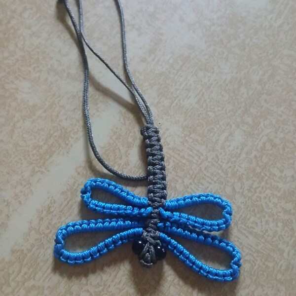 Dragonfly Keychain, Macrame Bag Charm, Handwoven Mom Keychain, Perfect ...