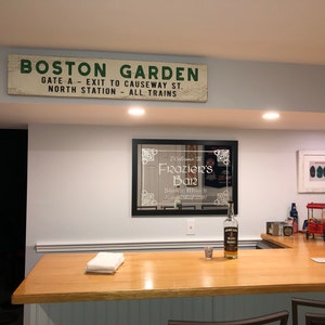 Large Boston Garden Rustic Wood Sign - Etsy