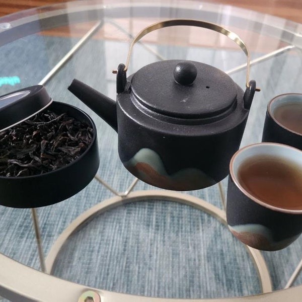 Travel Gong Fu Chinese Tea Set Bird Flower - Etsy