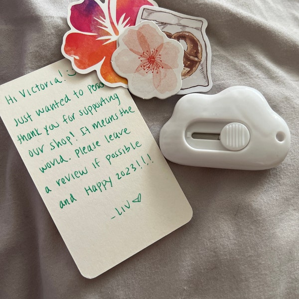 Cute Trendy Cloud Box Cutter, Mini Paper Cutter, Retractable, Kawaii ...