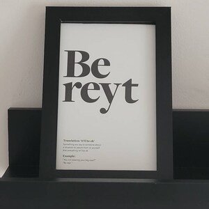Be Reyt Description Print Yorkshire Slang Print Yorkshire Dialect Print ...