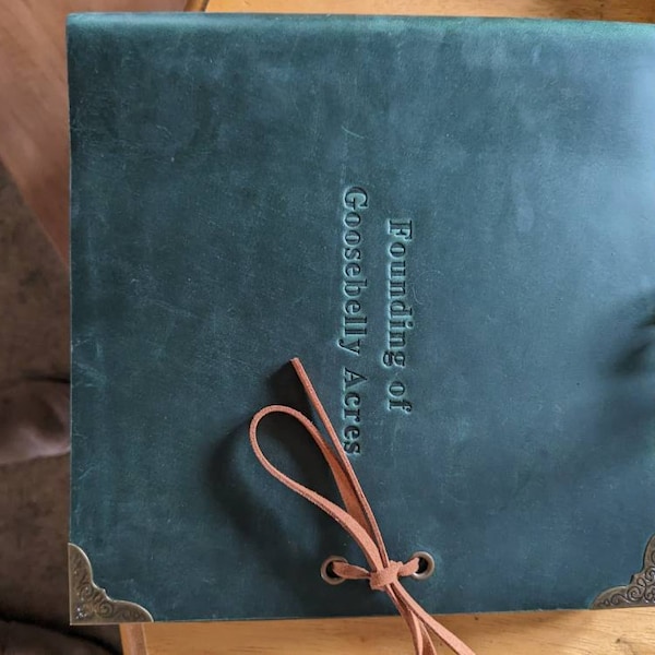 Personalized Leather Photo Album With Sleeves, Custom Anniversary Gift ...