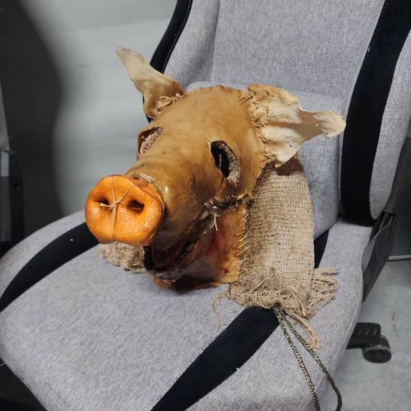 Flesh Cowl Scary Skinned Face Halloween Mask - Etsy