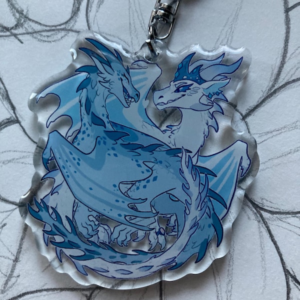 Snowfall and Lynx [ Wings of Fire WOF Acrylic Charm ] - Etsy