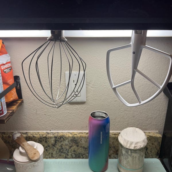 Kitchenaid Single Mixer Attachment Organizer - Mountable Storage for ...