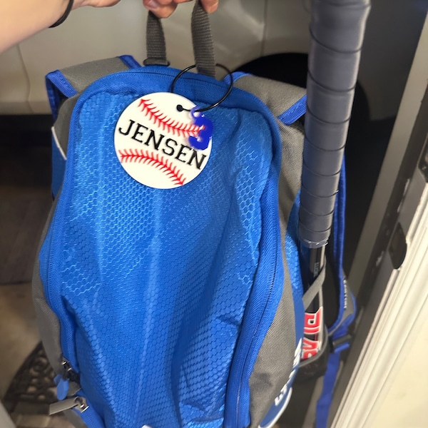 Baseball Bag Name Tags | Sport Keychains | Personalized Sports Keychain ...