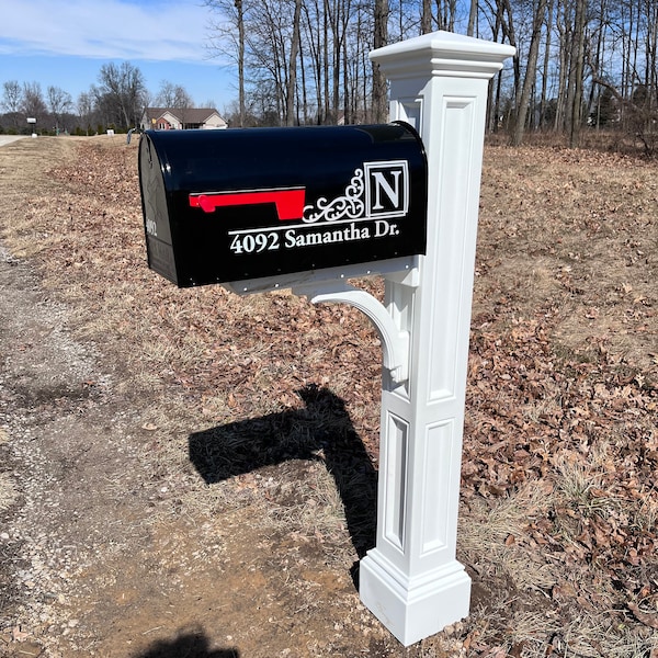 Mailbox Decal #10 - Custom Personalized Vinyl Mailbox Decal - SET OF 2 ...