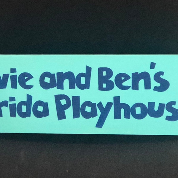 Custom Playhouse Sign for Kids | Clubhouse, Fort, Playroom, Bedroom ...