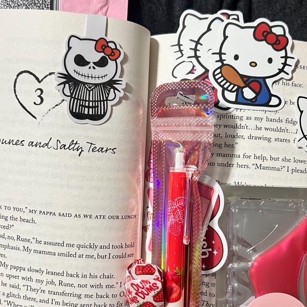 Ghostface Scream Inspired Pink Boo Magnetic Book Mark Halloween Lover ...