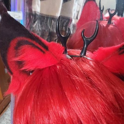 Realistic Red Fox Ears and Tail Faux Fur Cosplay Petplay Ears Furry ...