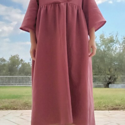 Cross Over Flared Sleeve Dress Sewing Pattern - Etsy Australia