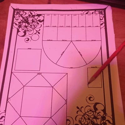 Geomancy Reference Tables PDF - Etsy