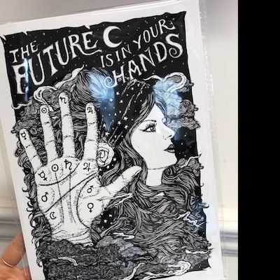 Palmistry Fortune Teller Print - Etsy