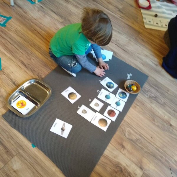 Art Supplies Montessori 3-part Language Cards - Etsy