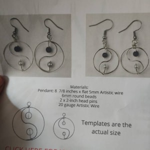 Printable Templates for Wire Spiral Components - Etsy