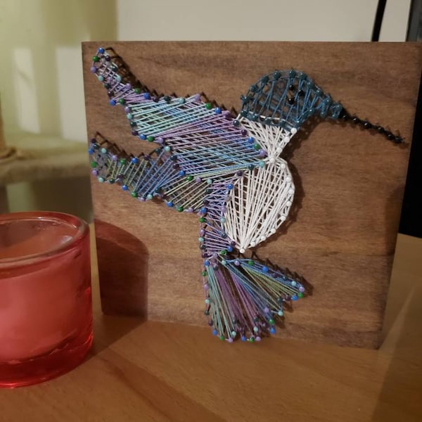 Hummingbird String Art - Available Option as D.I.Y. Kit - String Art ...