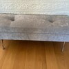 Bench Upholstered With Clipboard by Rossi Furniture Oak Legs - Etsy UK