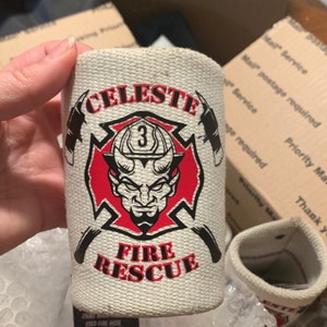 Firefighter Firefighter Gift Groomsman Gift Can Cooler | Etsy