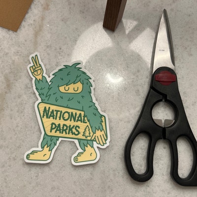 National Parks Map Print With Tree Stickers and Frame to Keep Track of ...